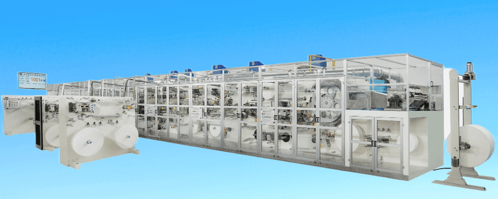 Full Servo Quick Easy Tear Type Sanitary Napkin Machine - SQ Machine